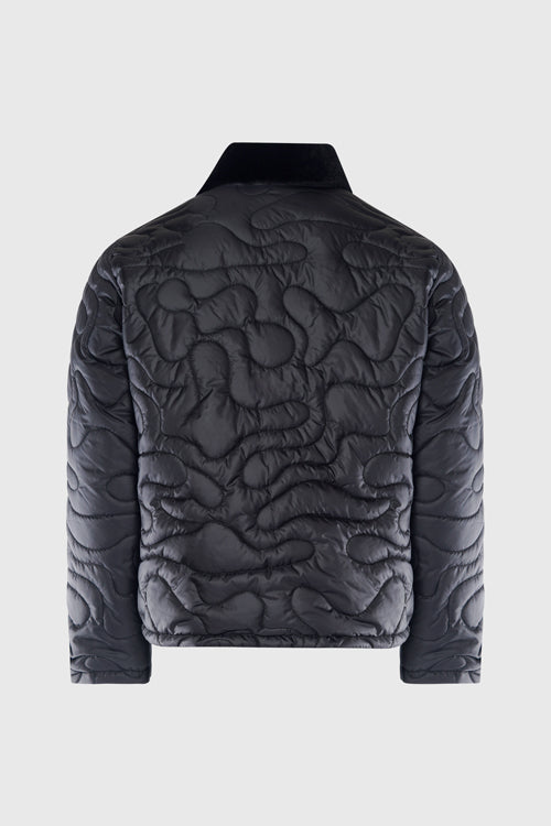 hideout | Camouflage Shearling Puffer Jacket